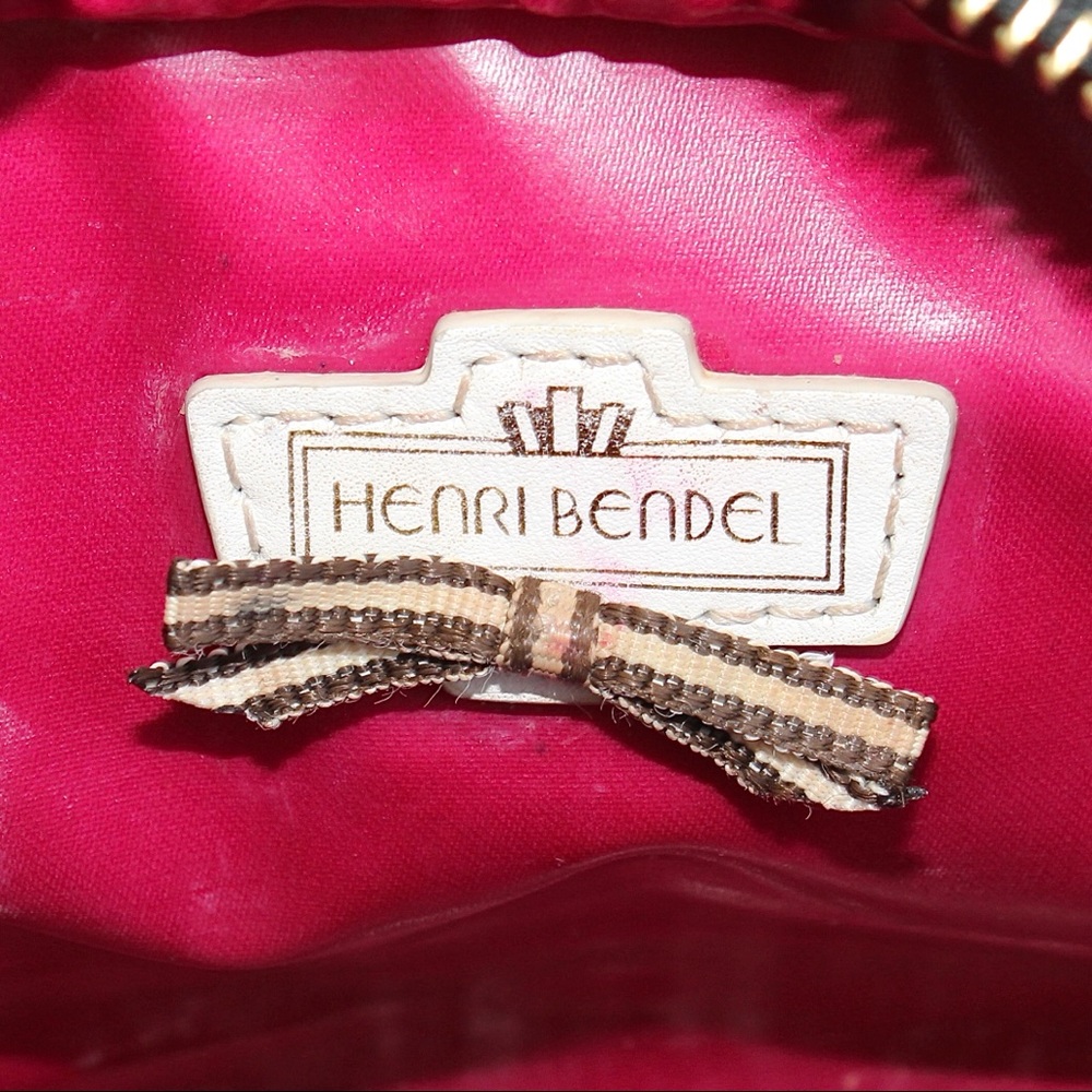 Henri Bendel Centennial Stripe With Dog Makeup Case /… - Gem